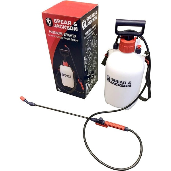 Spear & Jackson Pressure Pump Action Sprayer - 5L - Garden Deals